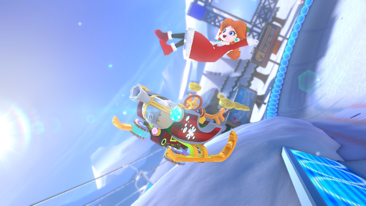Daisy Holiday Cheer (With Tour Animations) Mod for Mario Kart 8 Deluxe ...