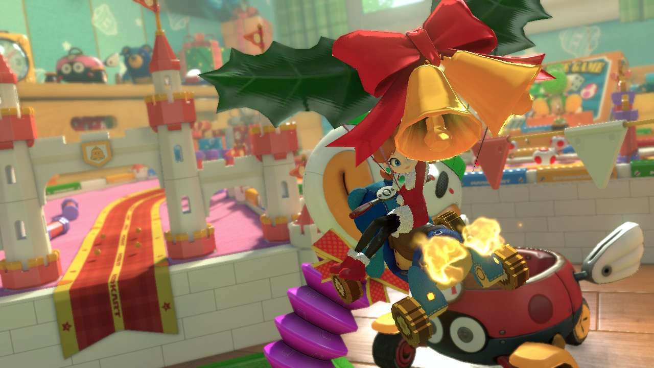Daisy Holiday Cheer (With Tour Animations) Mod for Mario Kart 8 Deluxe ...