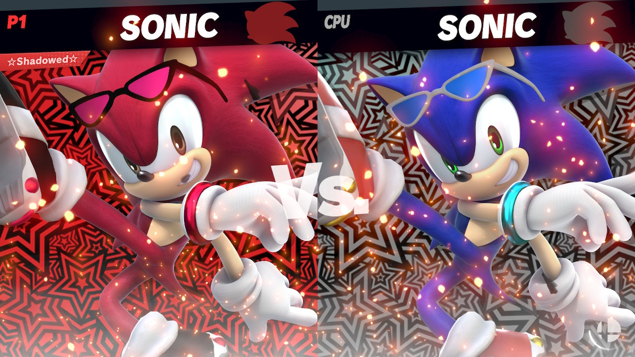 Shadowed's Red SA1 Sonic Retexture Mod for Super Smash Bros. Ultimate ...
