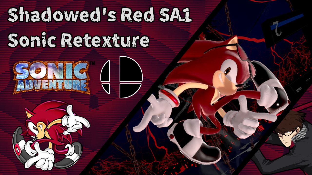 Shadowed's Red SA1 Sonic Retexture Mod for Super Smash Bros. Ultimate ...