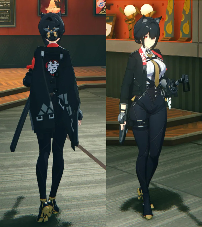 Miyagi - Evelyn & black add nomal hair Mod for Zenless Zone Zero | ZZZ Mods