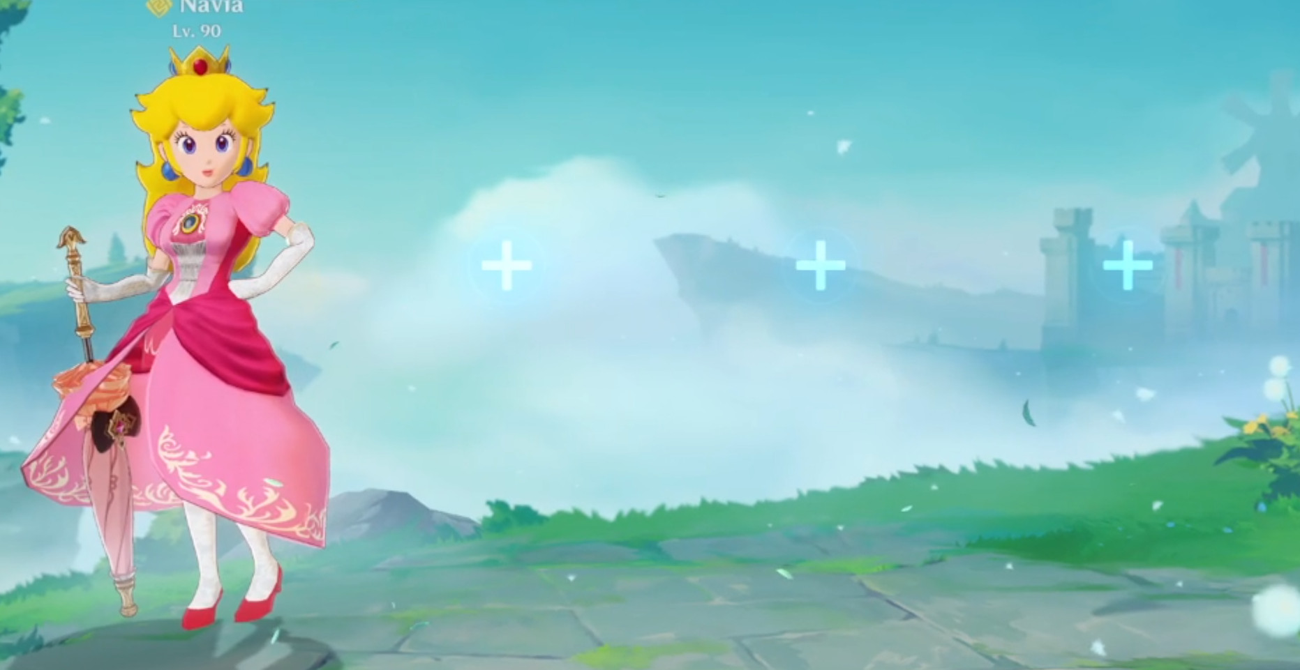 Princess Peach over Navia Mod for Genshin Impact | GI Mods