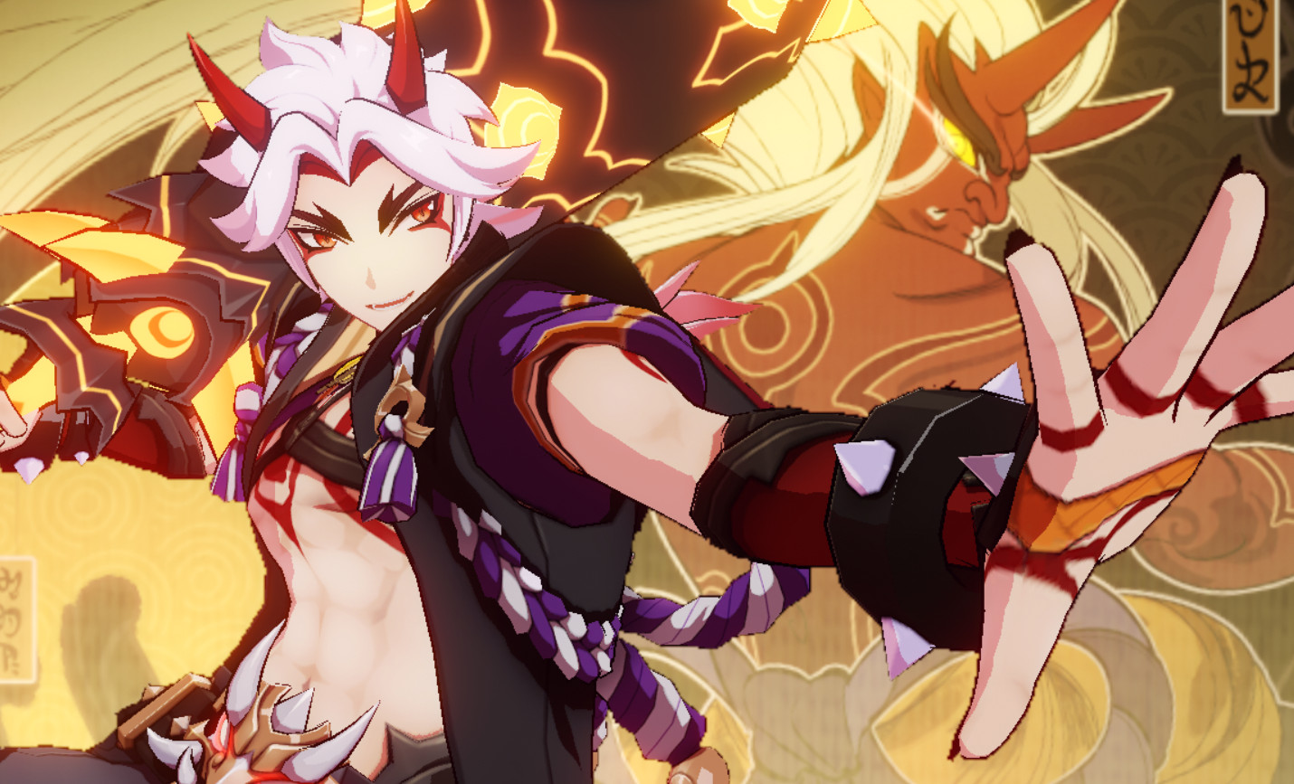 Bright and buff Itto Mod for Genshin Impact | GI Mods