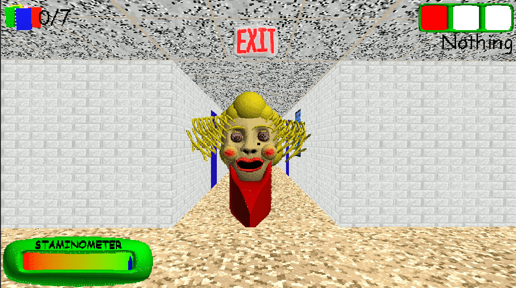 Mrs Pomp Over Baldi Classic Remastered Mod for Baldi's Basics | Baldi Mods