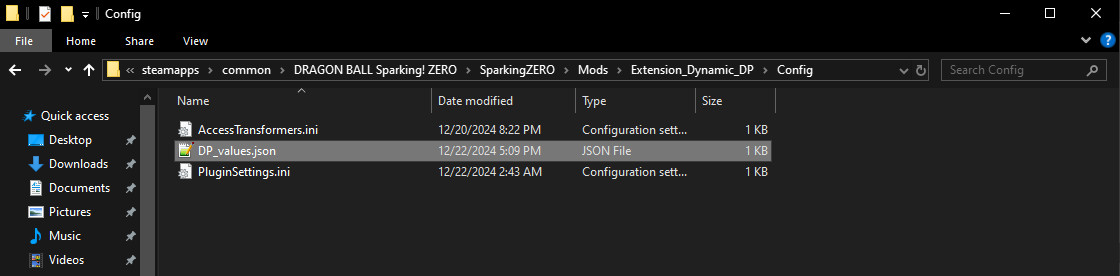 [Extension] Dynamic DP Mod for Dragon Ball: Sparking! ZERO | DBSZ Mods