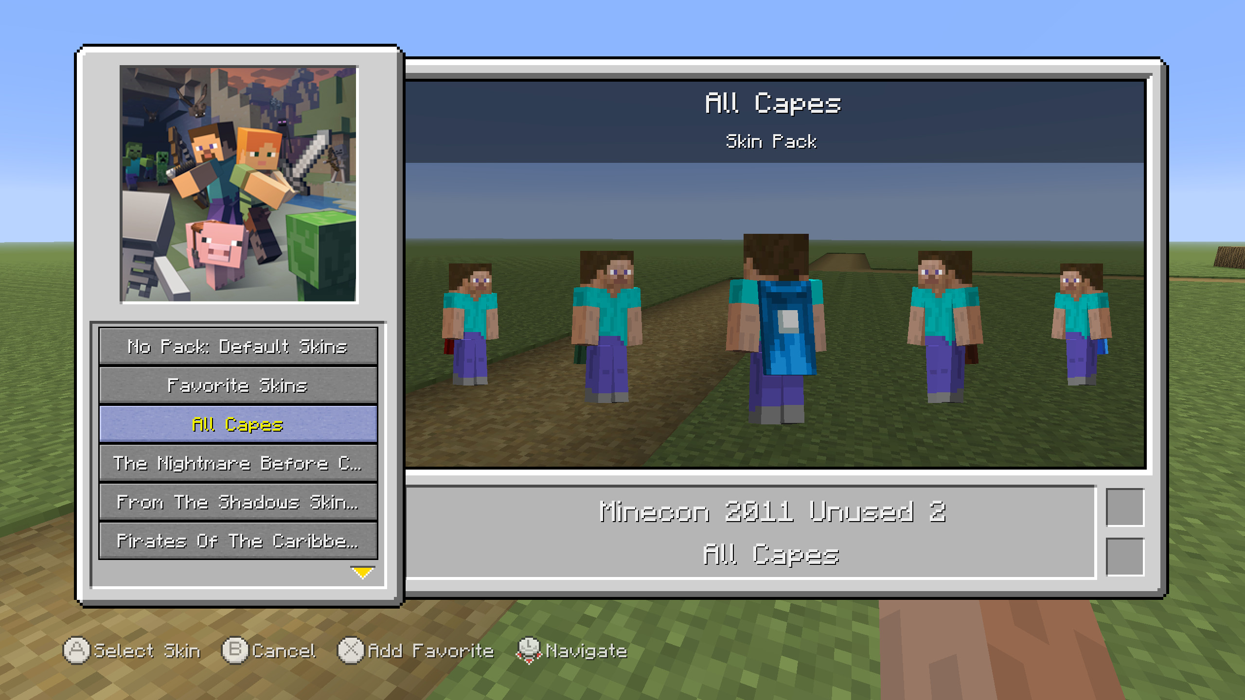 All Capes Mod for Minecraft Wii U Edition | MC:WUE Mods