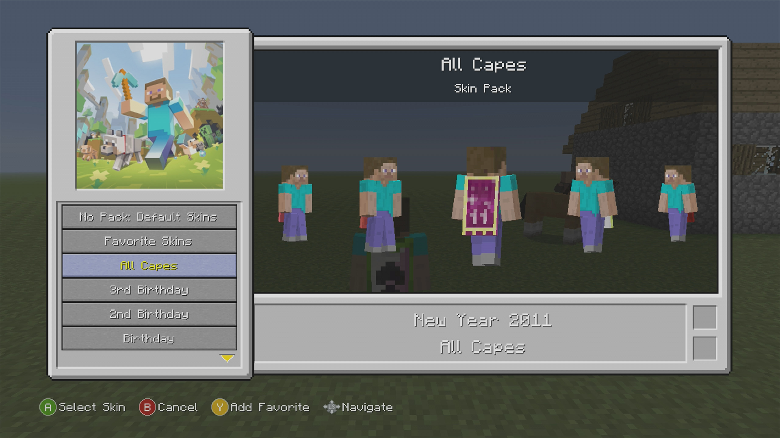 All Capes Mod for Minecraft Wii U Edition | MC:WUE Mods