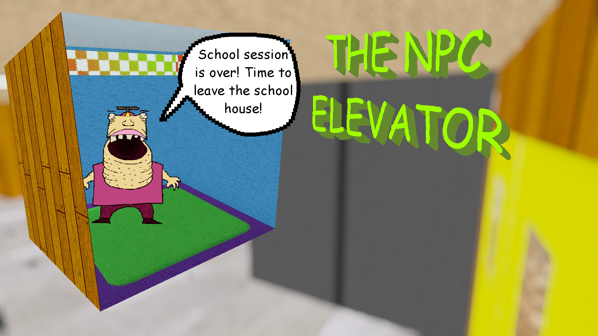(0.13.x) The NPC Elevator Mod for Baldi's Basics | Baldi Mods