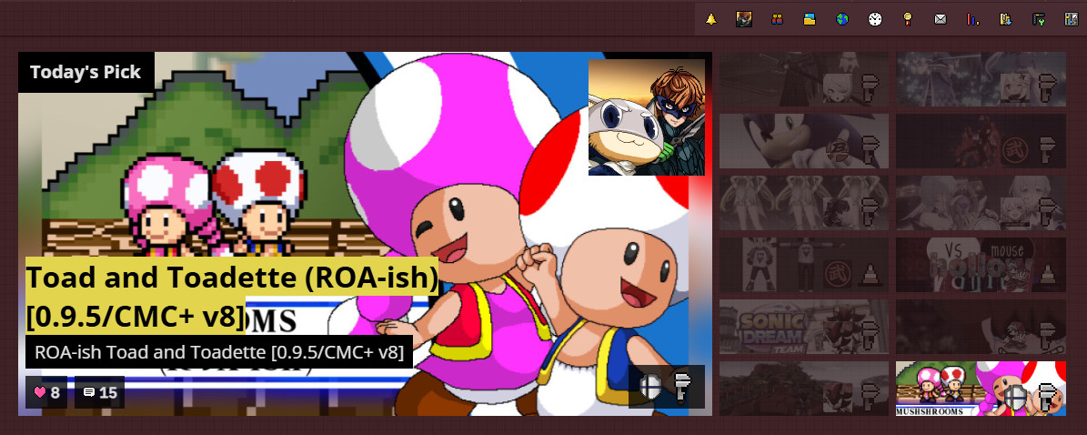 Toad and Toadette (ROA-ish) [0.9.5/CMC+ v8] Mod for Super Smash Bros ...