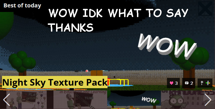 Night Sky Texture Pack Mod for Baldi's Basics | Baldi Mods