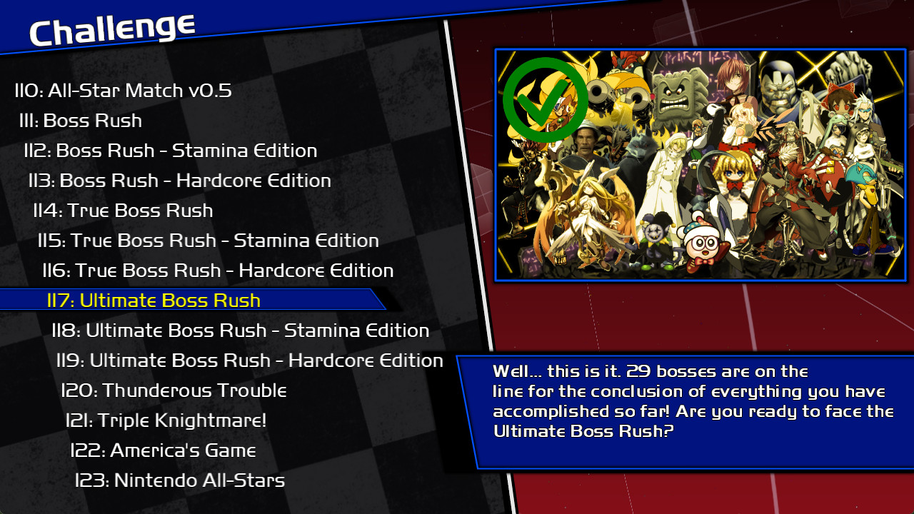 Boss Rush (CMC+ V8) Mod for Super Smash Bros. Crusade | SSBC Mods
