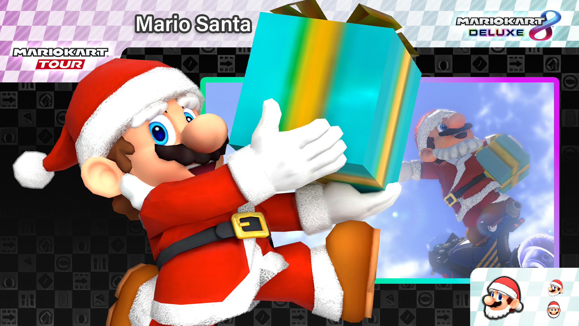 Mario Santa (With Tour Animations) Mod for Mario Kart 8 Deluxe | MK8D Mods