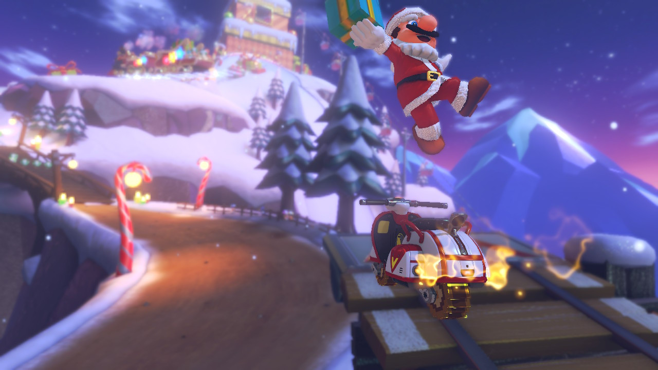 Mario Santa (With Tour Animations) Mod for Mario Kart 8 Deluxe | MK8D Mods