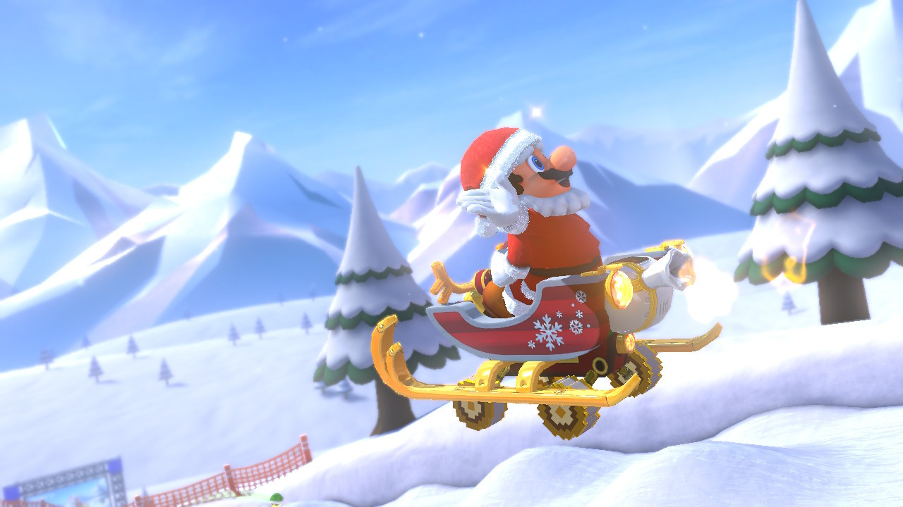 Mario Santa (With Tour Animations) Mod for Mario Kart 8 Deluxe | MK8D Mods