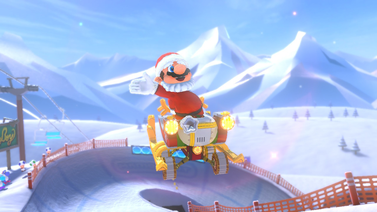Mario Santa (With Tour Animations) Mod for Mario Kart 8 Deluxe | MK8D Mods