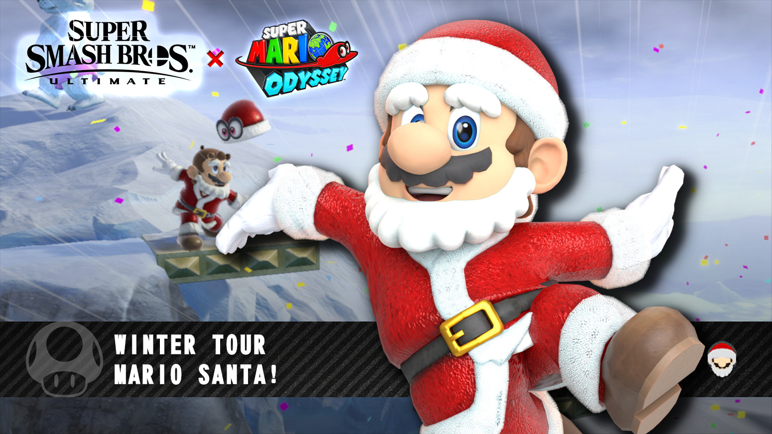 Mario Santa - Winter Tour Mod for Super Smash Bros. Ultimate | SSBU Mods