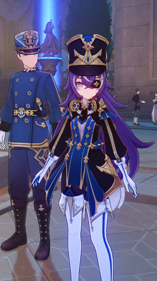 Chevreuse sleeves and shirt +blue version Mod for Genshin Impact | GI Mods