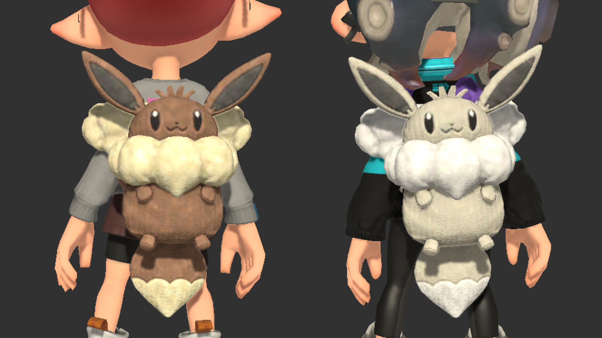 Penny's Eevee backpack as Ink Tank Mod for Splatoon 3 | Splatoon 3 Mods