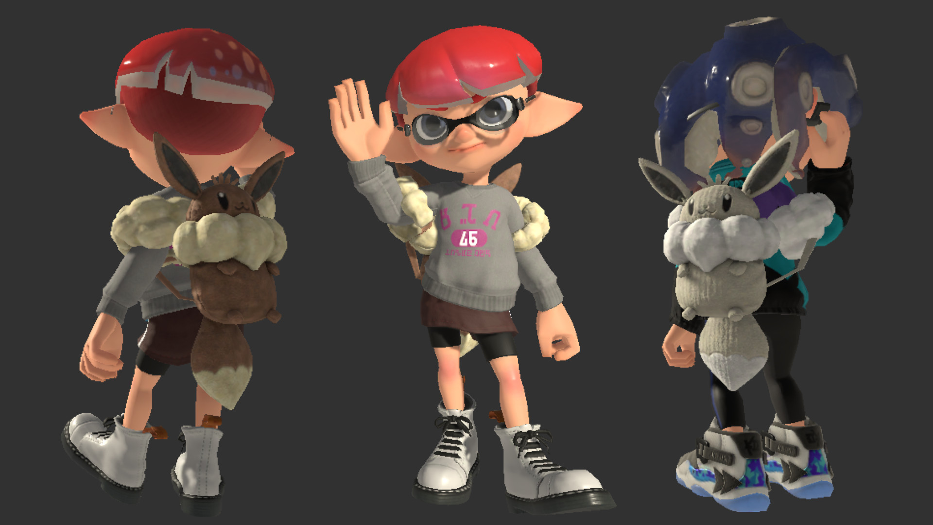 Penny's Eevee backpack as Ink Tank Mod for Splatoon 3 | Splatoon 3 Mods