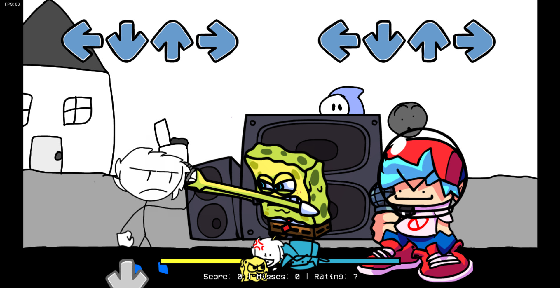 fnf Spong Reskin (full mod) Mod for Friday Night Funkin' | FNF Mods