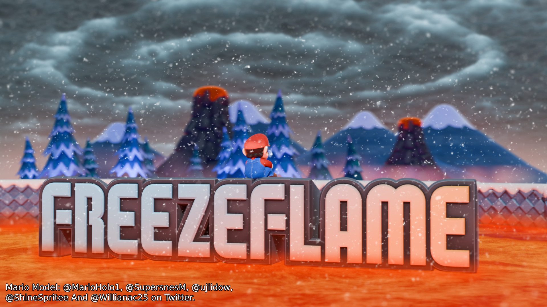 Freezeflame | NSMBU Custom Theme Mod for Super Mario Maker World Engine ...