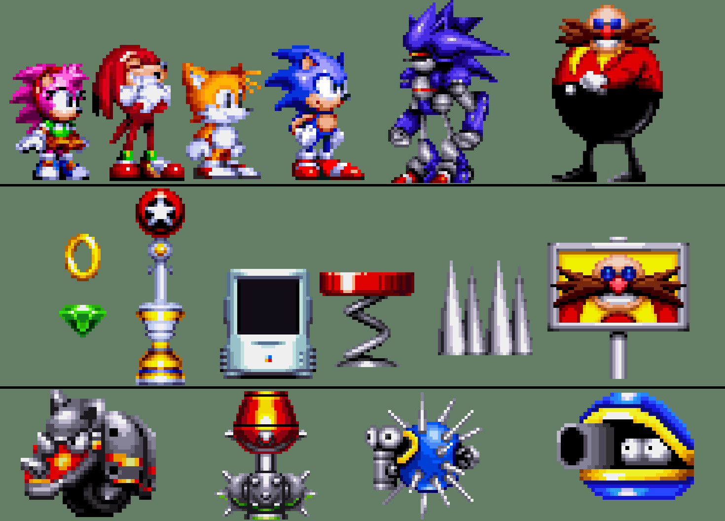 Gamebanana Sonic 3 Air Custom Zone Select + Useott's Extra Zones