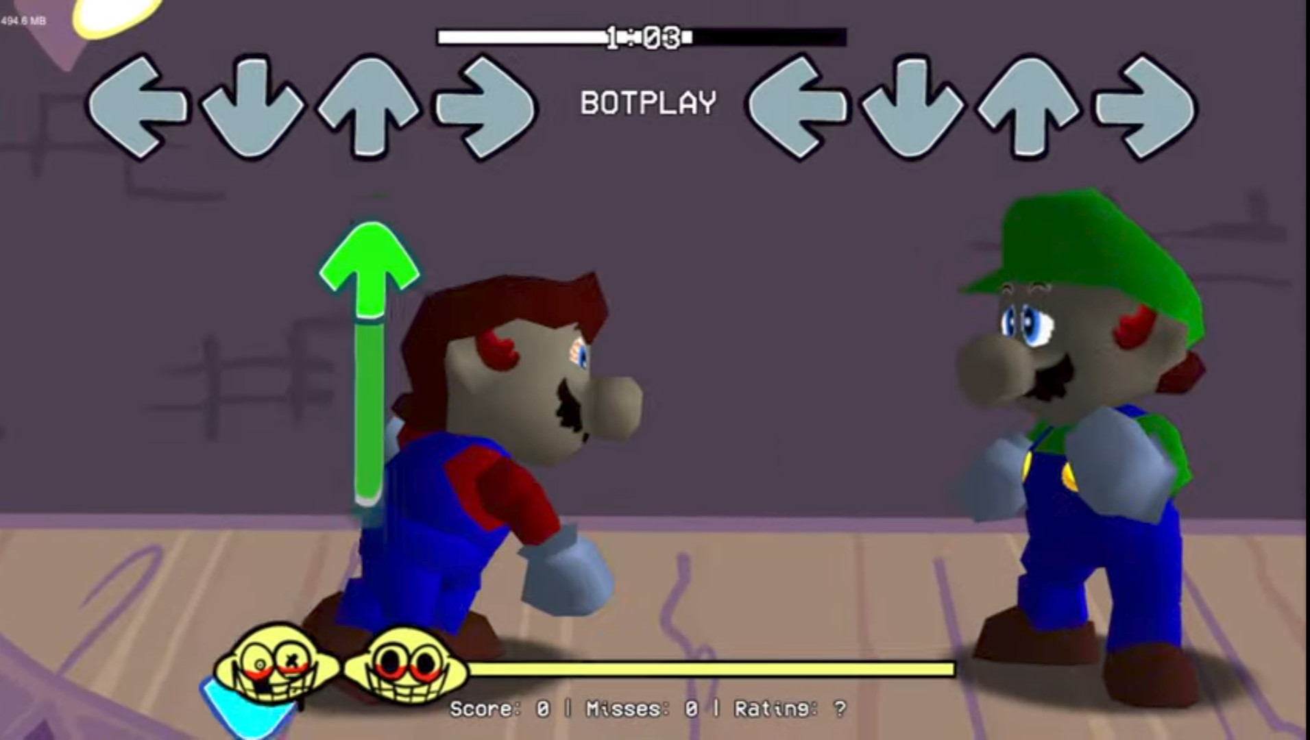 Insane Mario and Scared Luigi Sprites Mod for Friday Night Funkin ...