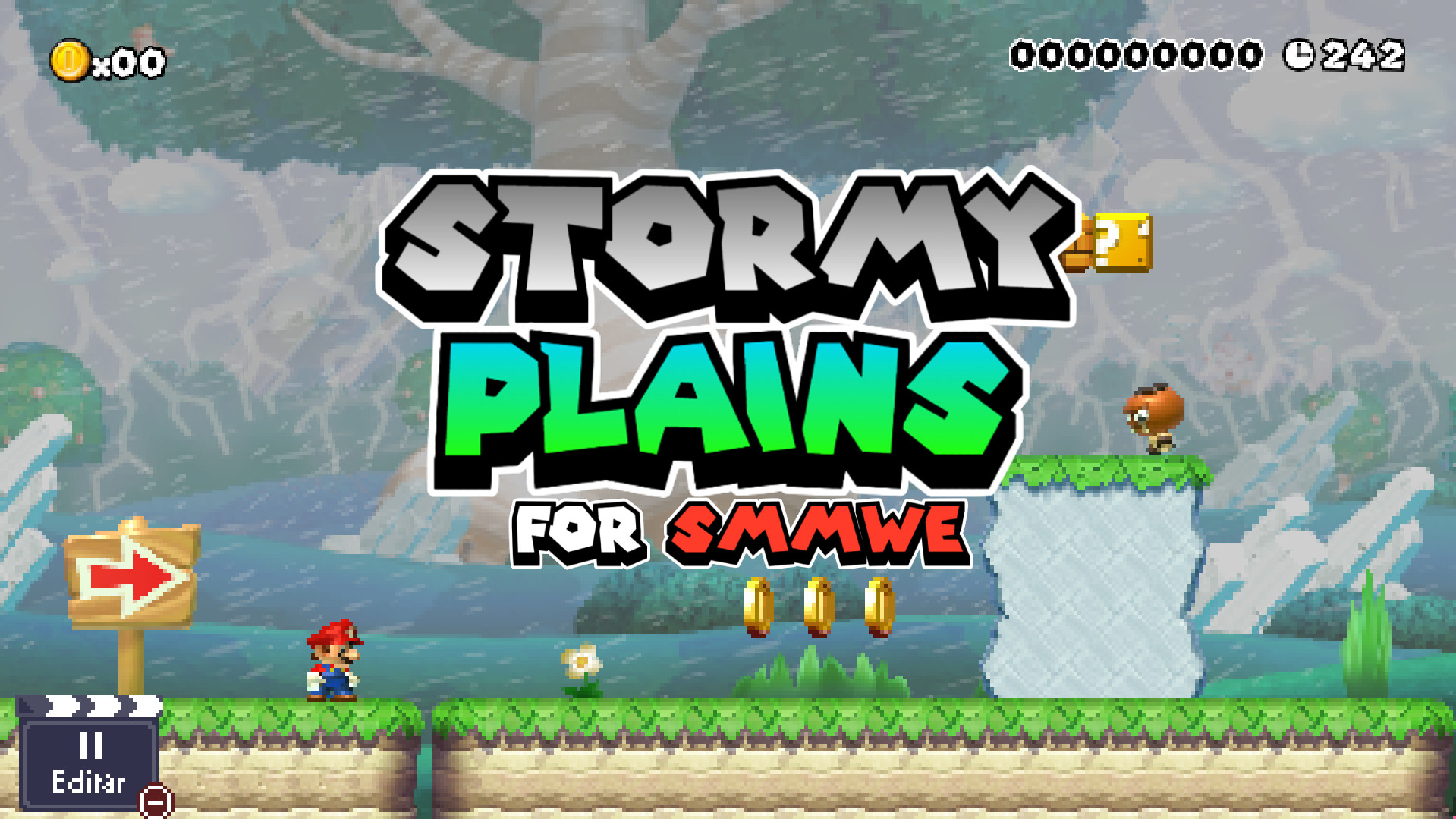 Stormy Plains | NSMBU Custom texture for SMMWE Mod for Super Mario ...