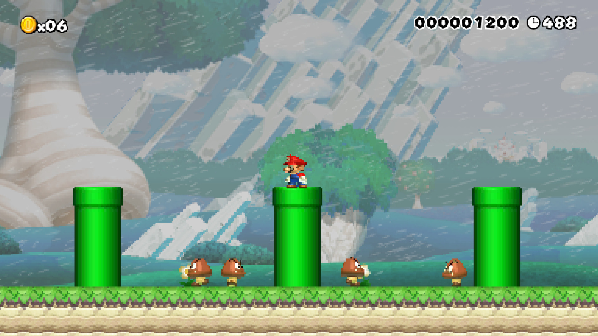 Stormy Plains | NSMBU Custom texture for SMMWE Mod for Super Mario ...