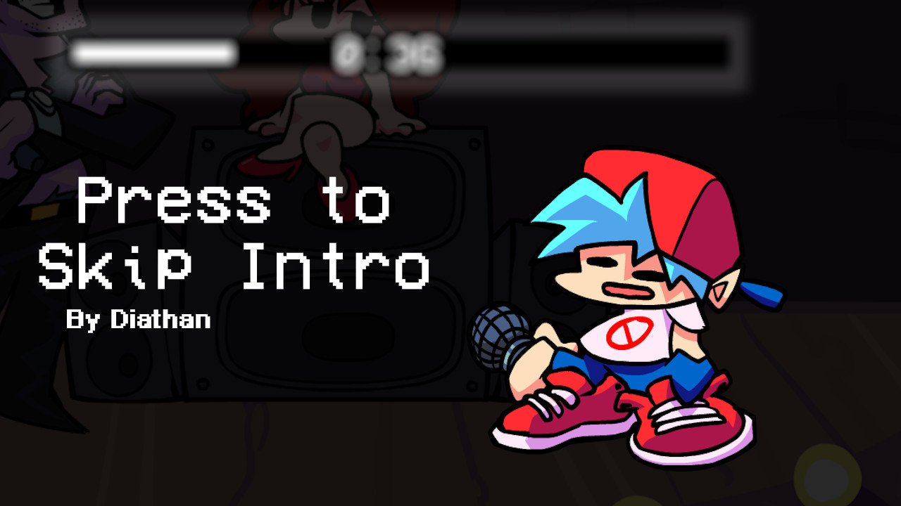 Press to Skip Intro Mod for Friday Night Funkin' | FNF Mods