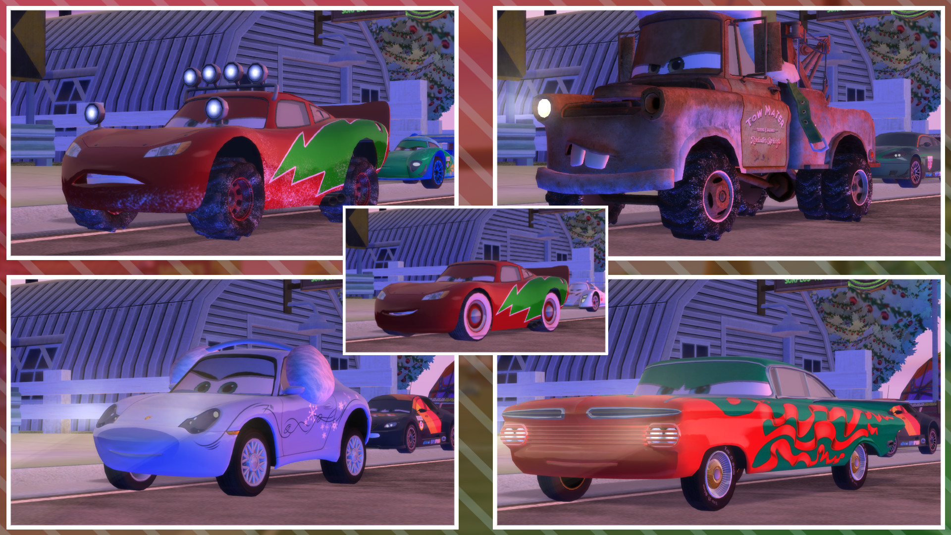 Xmas Holiday Mod Pack V2 Mod for Cars 2 | Cars 2 Mods