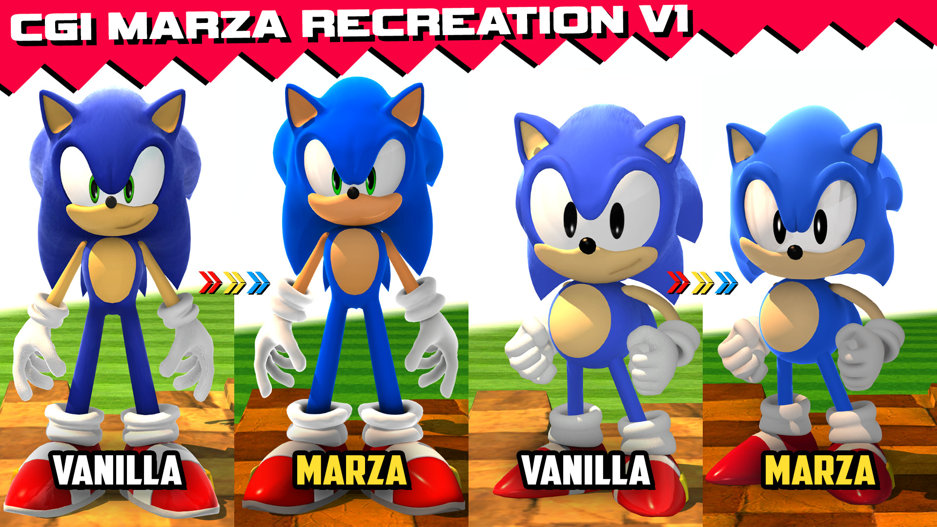 CGI Marza Models v1.5.1 Mod for Sonic Generations (2011) | Gens Mods