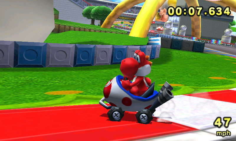 Red Yoshi + Red Egg 1 Mod for Mario Kart 7 | MK7 Mods