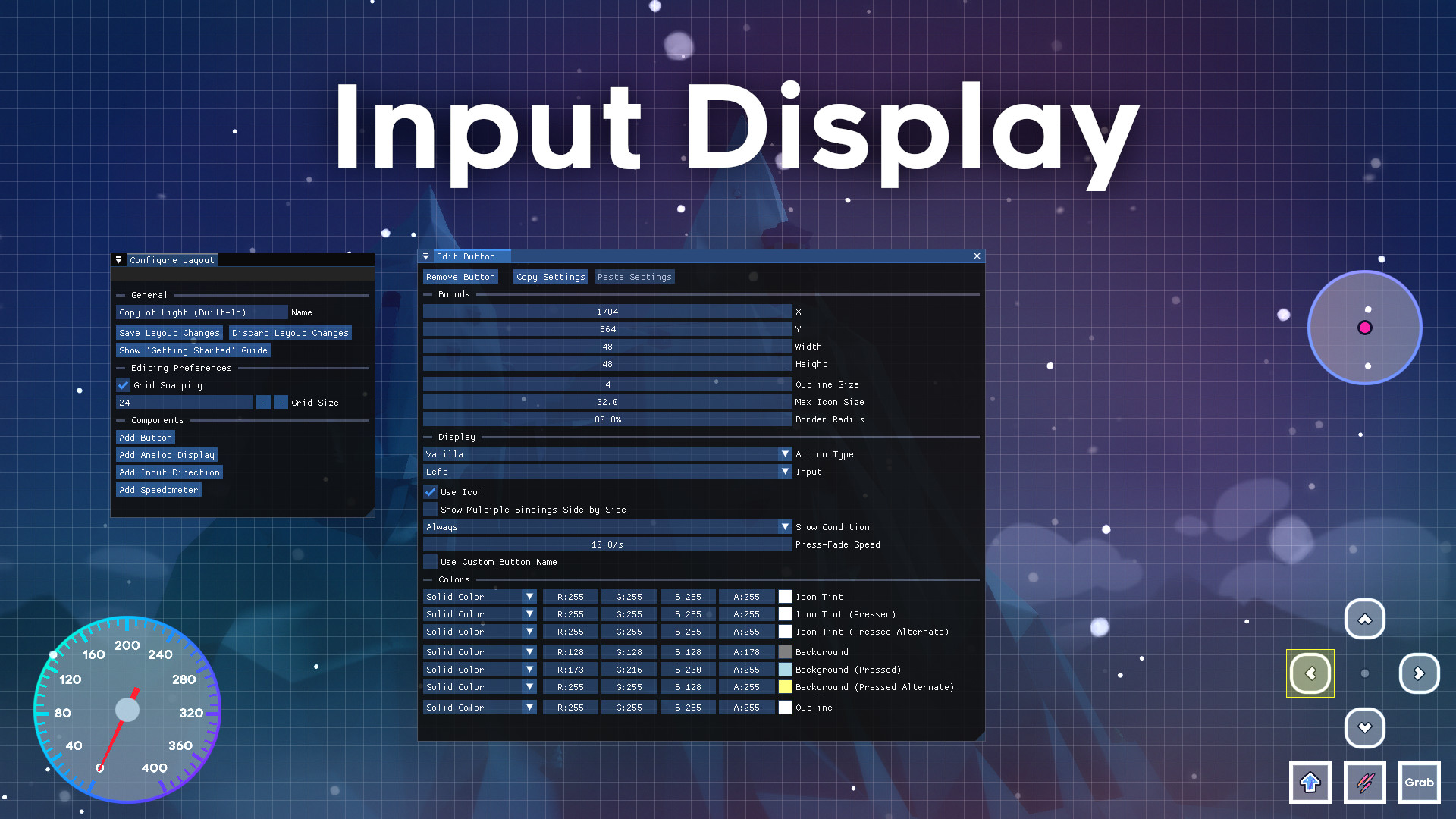 Input Display Mod for Celeste | Celeste Mods