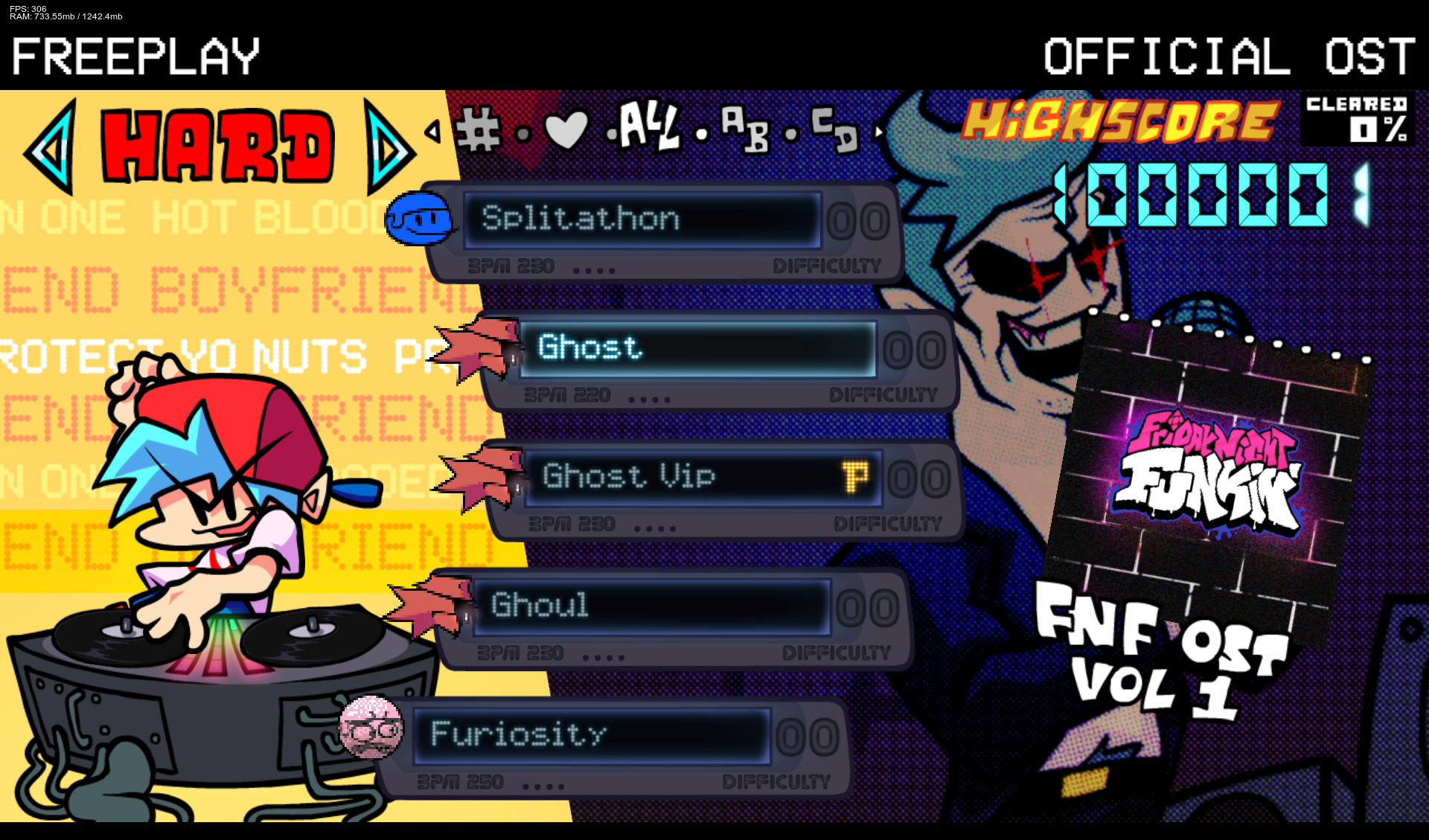 Ghost, Ghost Vip and Ghoul in V-Slice Mod for Friday Night Funkin ...