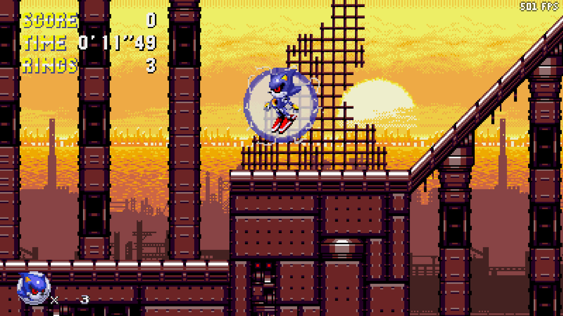 Triple Trouble 16-Bit HUD Mod for Sonic 3 A.I.R. | S3AIR Mods