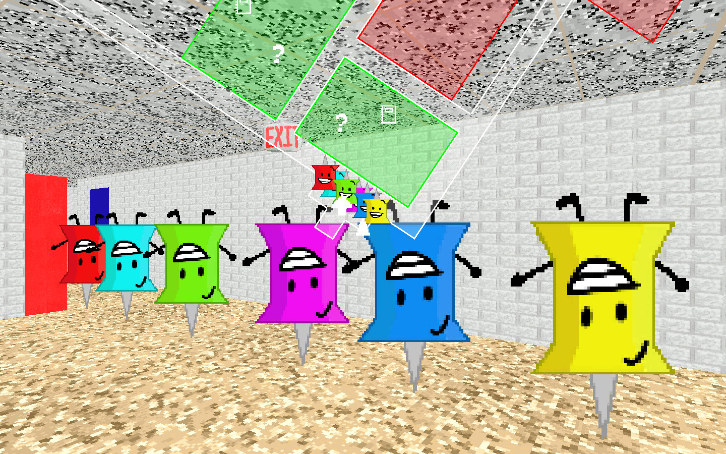 BFDI Pin over Map Markers! [0.8.X] Mod for Baldi's Basics | Baldi Mods