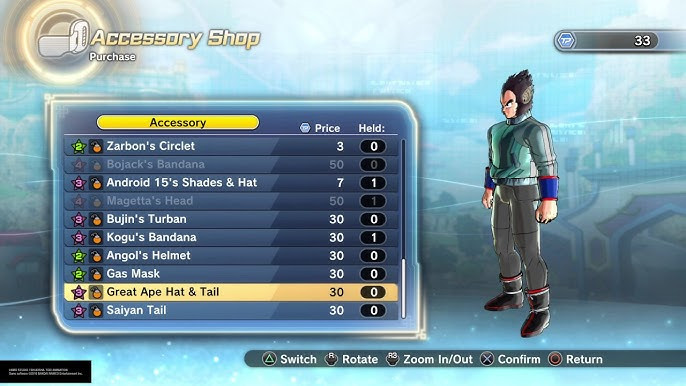 DBXV2 Switch Clothing + all shop unlock Mod for Dragon Ball Xenoverse 2 ...