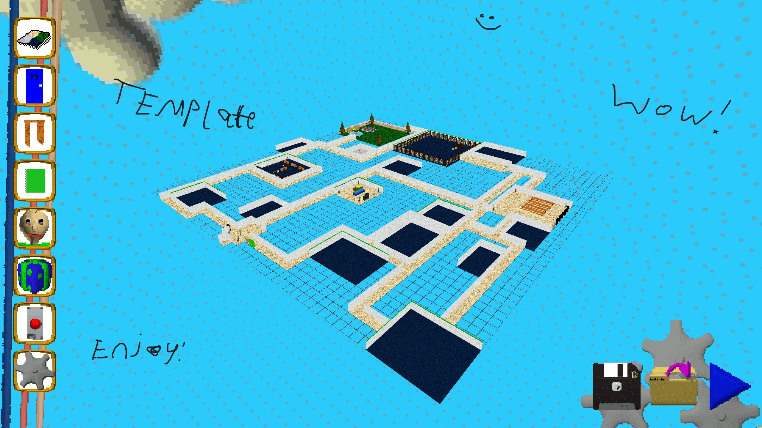 Baldi Level maker's Template Mod for Baldi's Basics | Baldi Mods