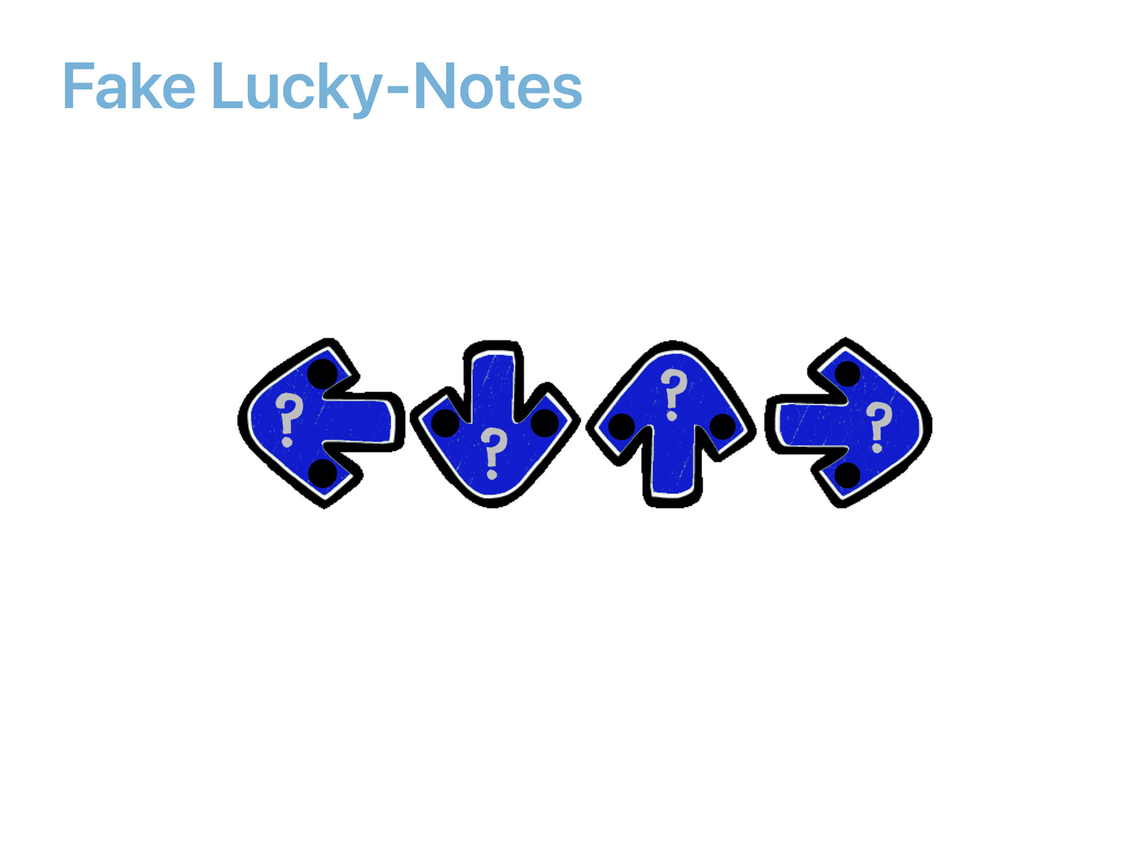 lucky-notes + fake-lucky-notes! Mod for Friday Night Funkin' | FNF Mods