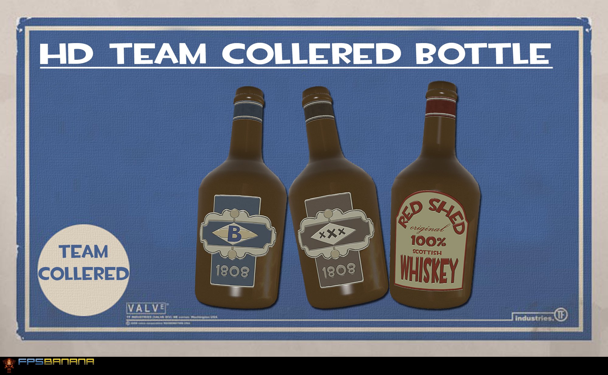HD Team Coloured Bottle Mod for Team Fortress 2 | TF2 Mods
