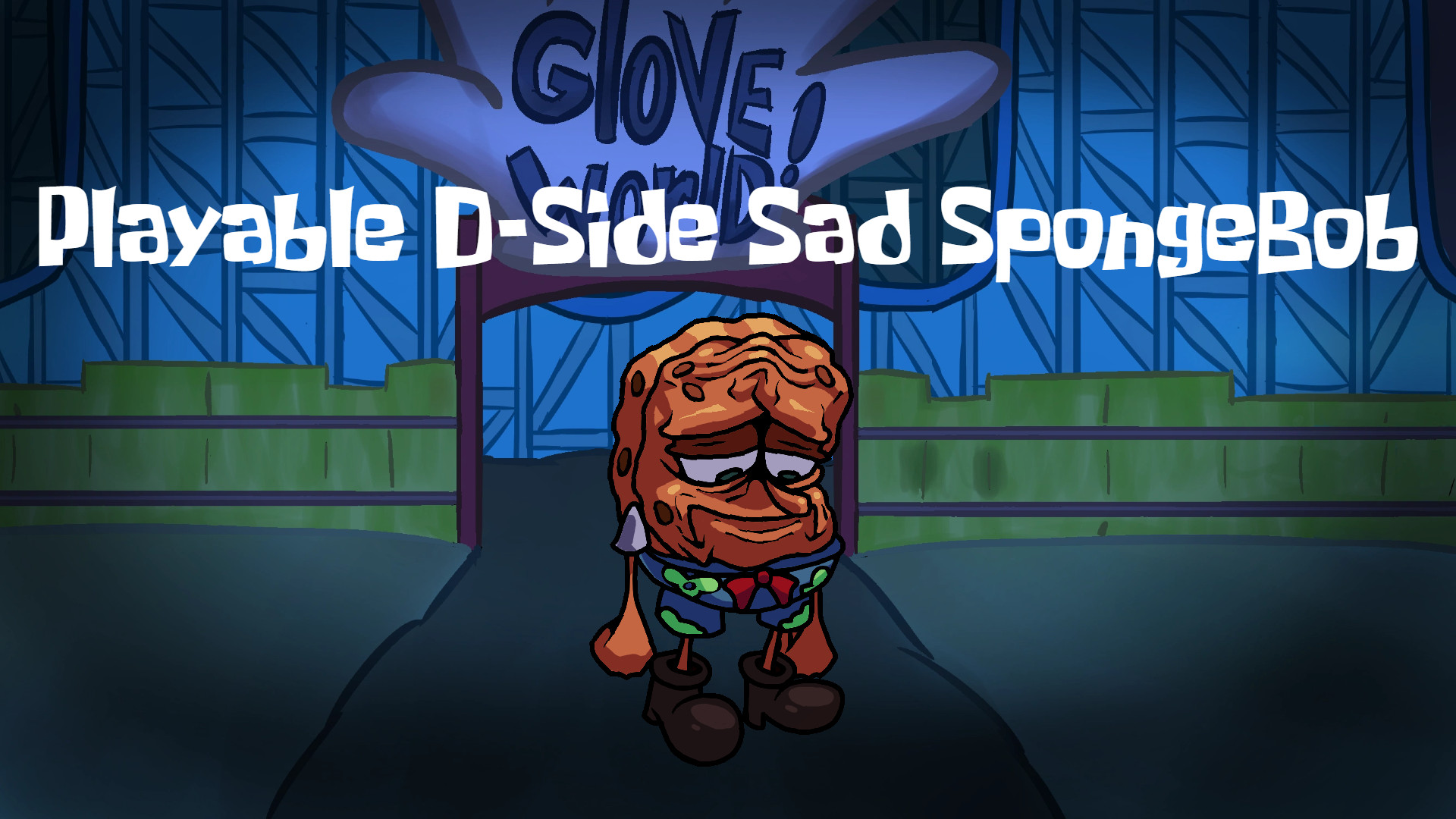Playable D-Side Sad SpongeBob Mod for Friday Night Funkin' | FNF Mods