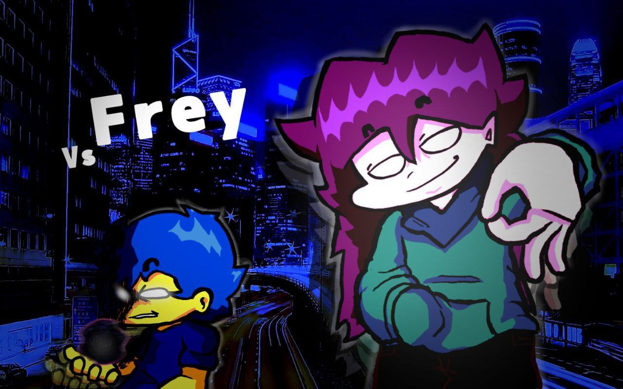 FNF VS FREY V1 Mod for Friday Night Funkin' | FNF Mods