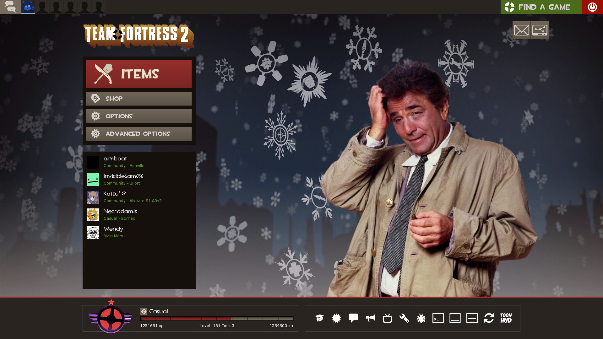 Columbo Main Menu Portrait Mod for Team Fortress 2 | TF2 Mods