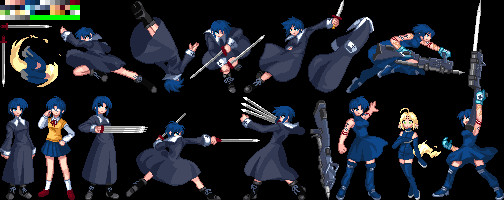 MBAACC Art Accurate Palette Pack Mod for Melty Blood Actress Again ...