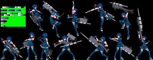 MBAACC Art Accurate Palette Pack Mod for Melty Blood Actress Again ...