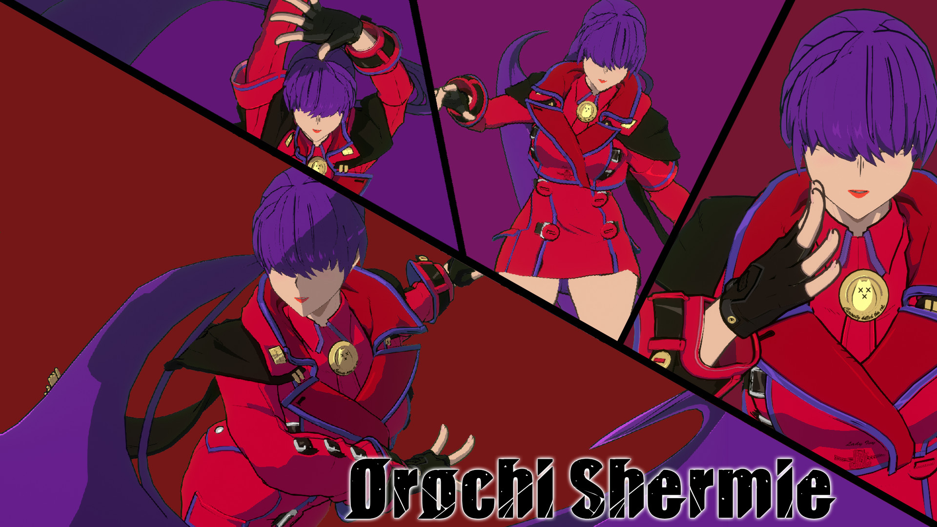 KOF '97 and Orochi Shermie Recolors for Millia Mod for GUILTY GEAR ...