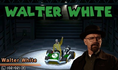 Walter White [For CTGP-7] Mod for Mario Kart 7 | MK7 Mods