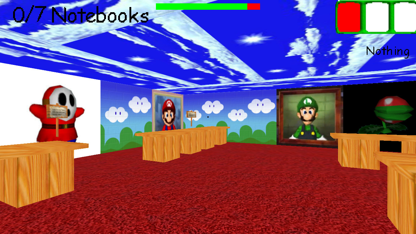 Super Mario's Math Mod for Baldi's Basics | Baldi Mods