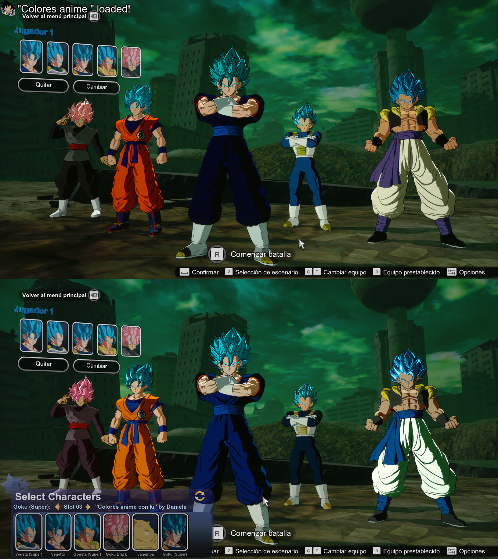 Anime colors for all characters (DBColorZ) Mod for Dragon Ball ...